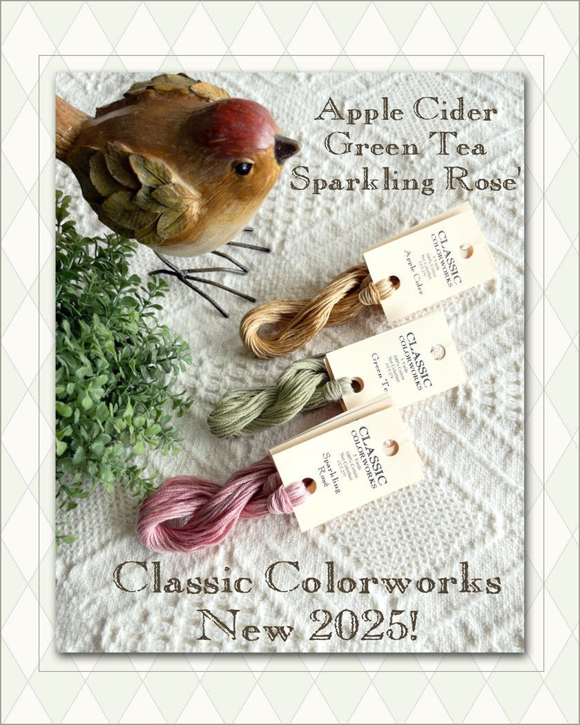 Classic Colorworks 2025 thread pack with Chart – Needle and Flax