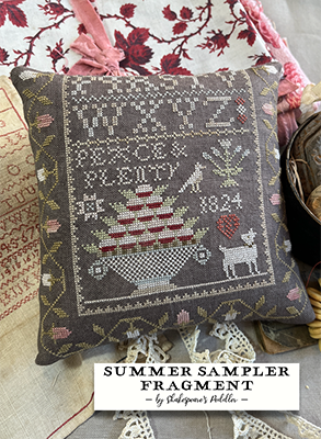 Summer Sampler Fragment – Needle and Flax